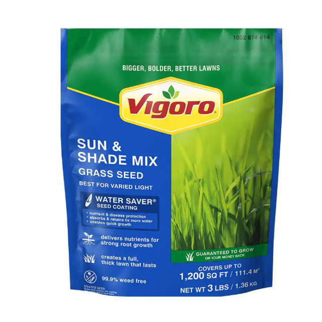 3 lbs. Sun Shade Grass Seed Mix with Water Saver Seed Coating - Walmart.com