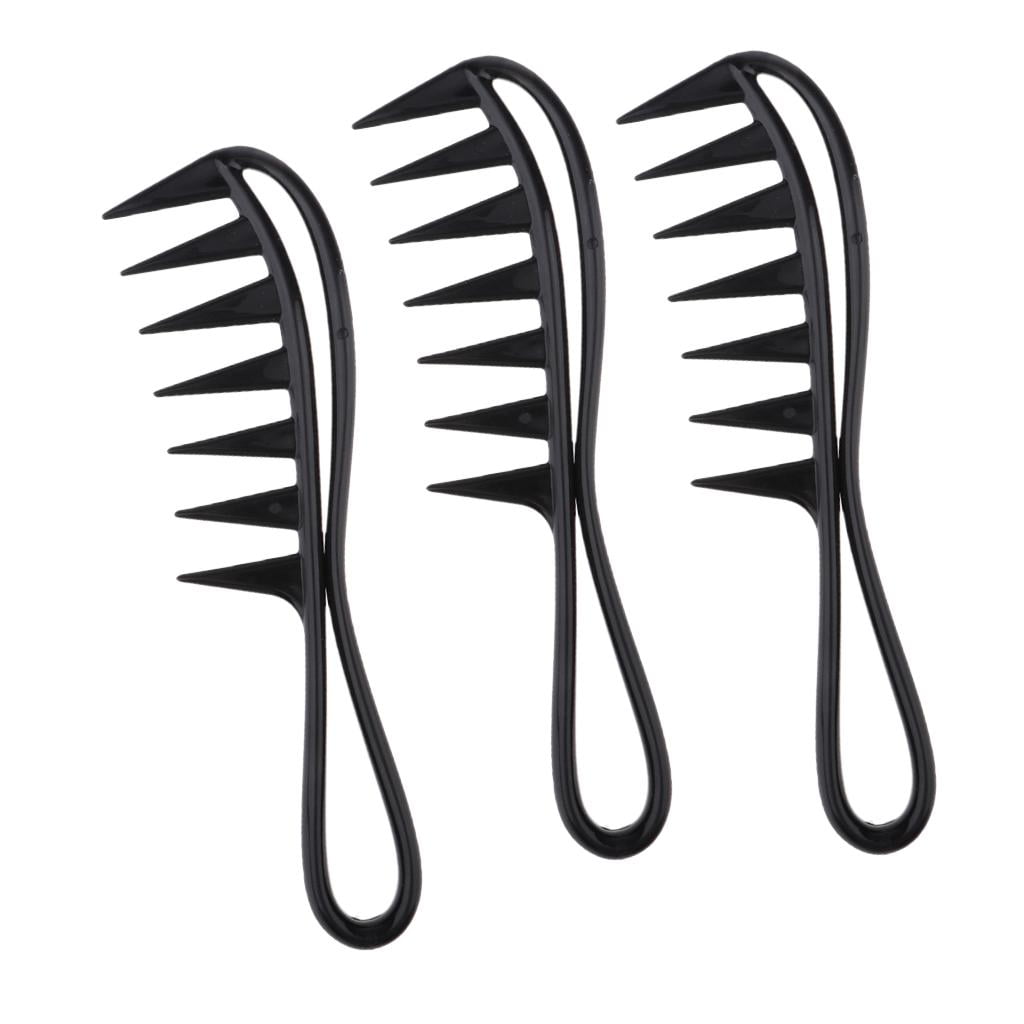 3 lot Large Curly Hair Combs Hair Comb for Women Men - Walmart.com