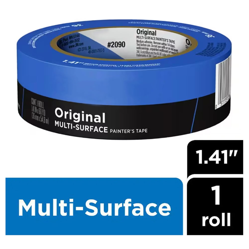 3-m ScotchBlue 1.41 in. x 60 yds. Original Multi-Surface Painter's Tape ...