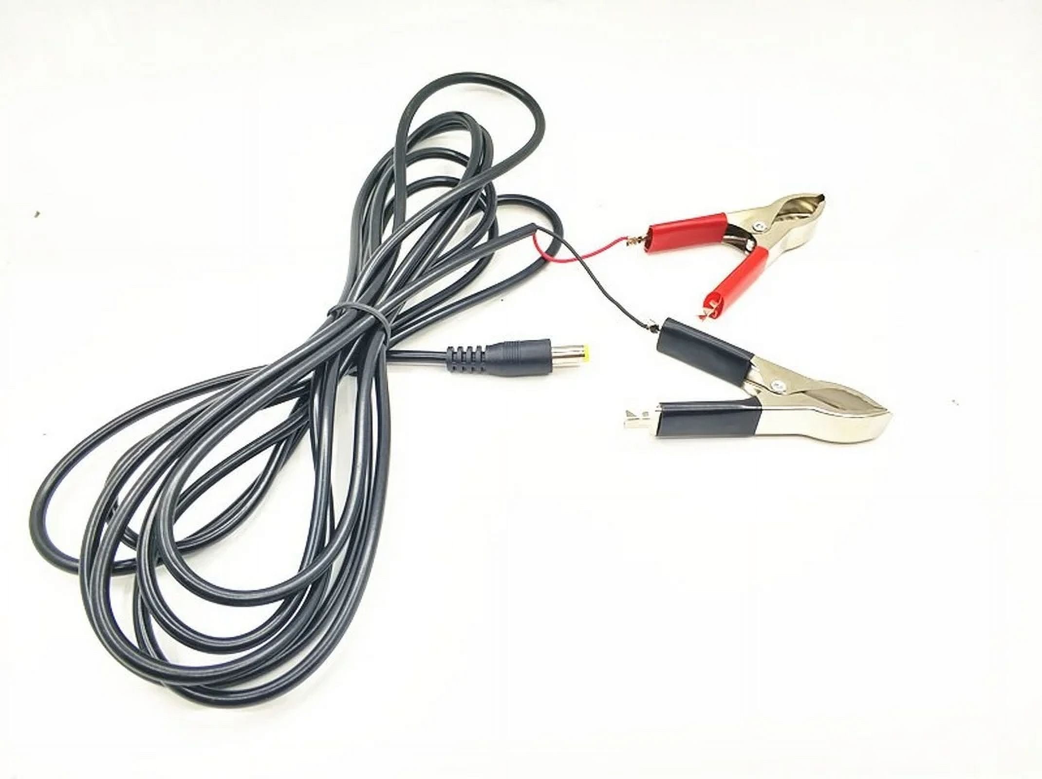3 meters long DC battery clip cord male to alligator clip cord DC 12V ...