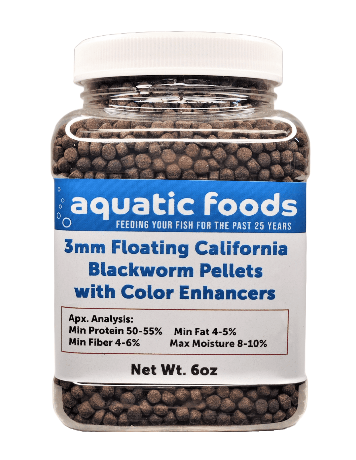 3 mm Floating Blackworm Pellets with Color Enhancers & Vitamins. Great ...
