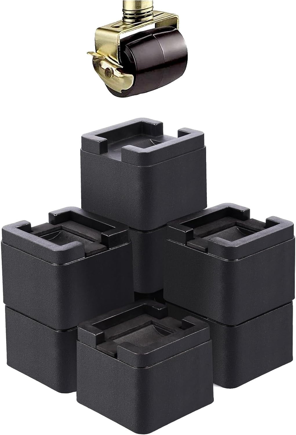 3 or 6 Inch Heavy Duty Adjustable Bed Risers for College Beds, Sofas ...