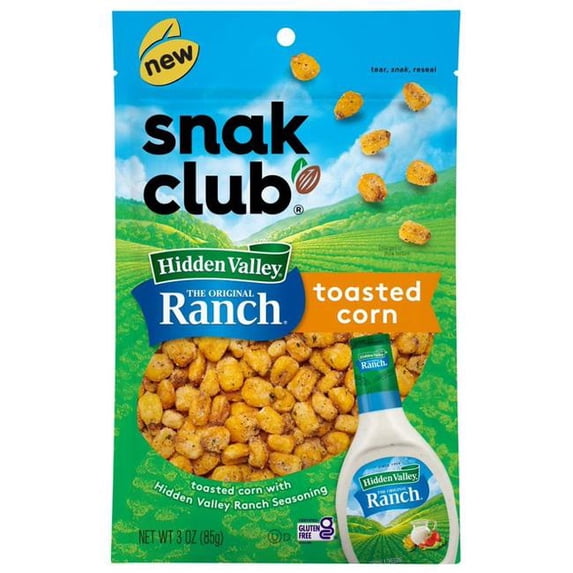 3 oz Bagged Hidden Valley Ranch Toasted Corn Snacks - Pack of 6 ...