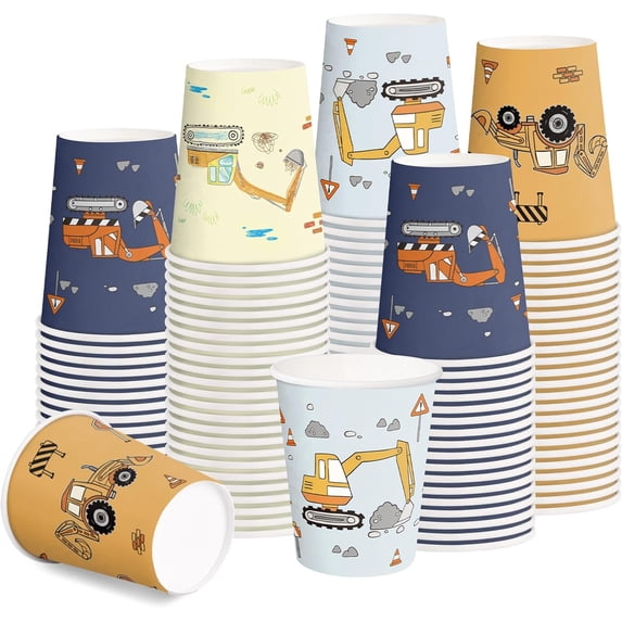 3 oz Disposable Paper Bathroom Cups 100 Pack Floral Design Mini Rinse ...
