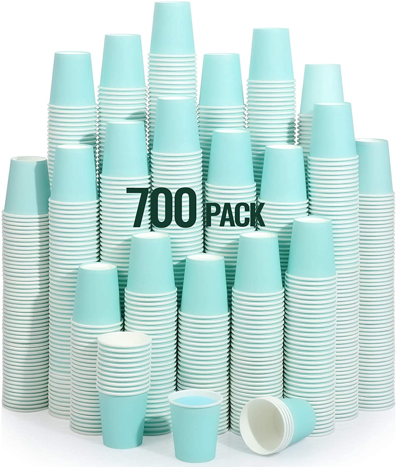 3 oz Disposable Paper Cups, Sky Blue Mouthwash Cups, Bathroom Cups ...