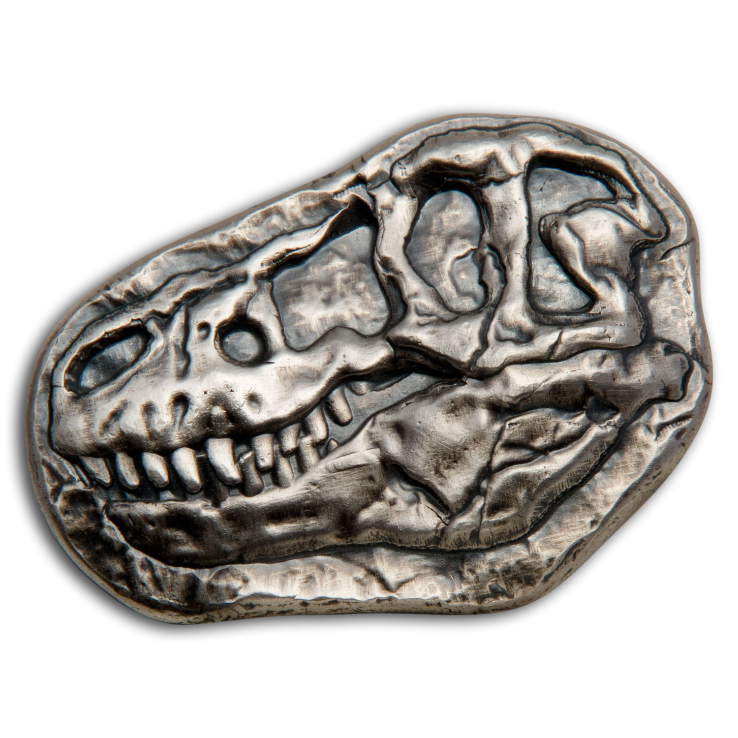 3 oz Hand Poured Silver - MPM (T-Rex Fossil, w/Wooden Crate) - Walmart.com
