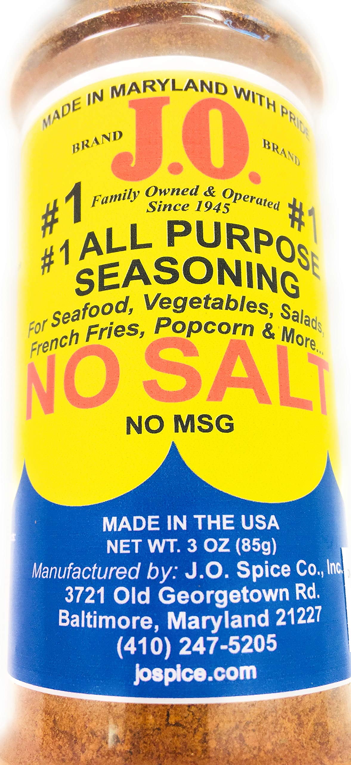 3 oz J.O. Spice CCF19 Company #1 All purpose Seafood Seasoning NO SALT ...