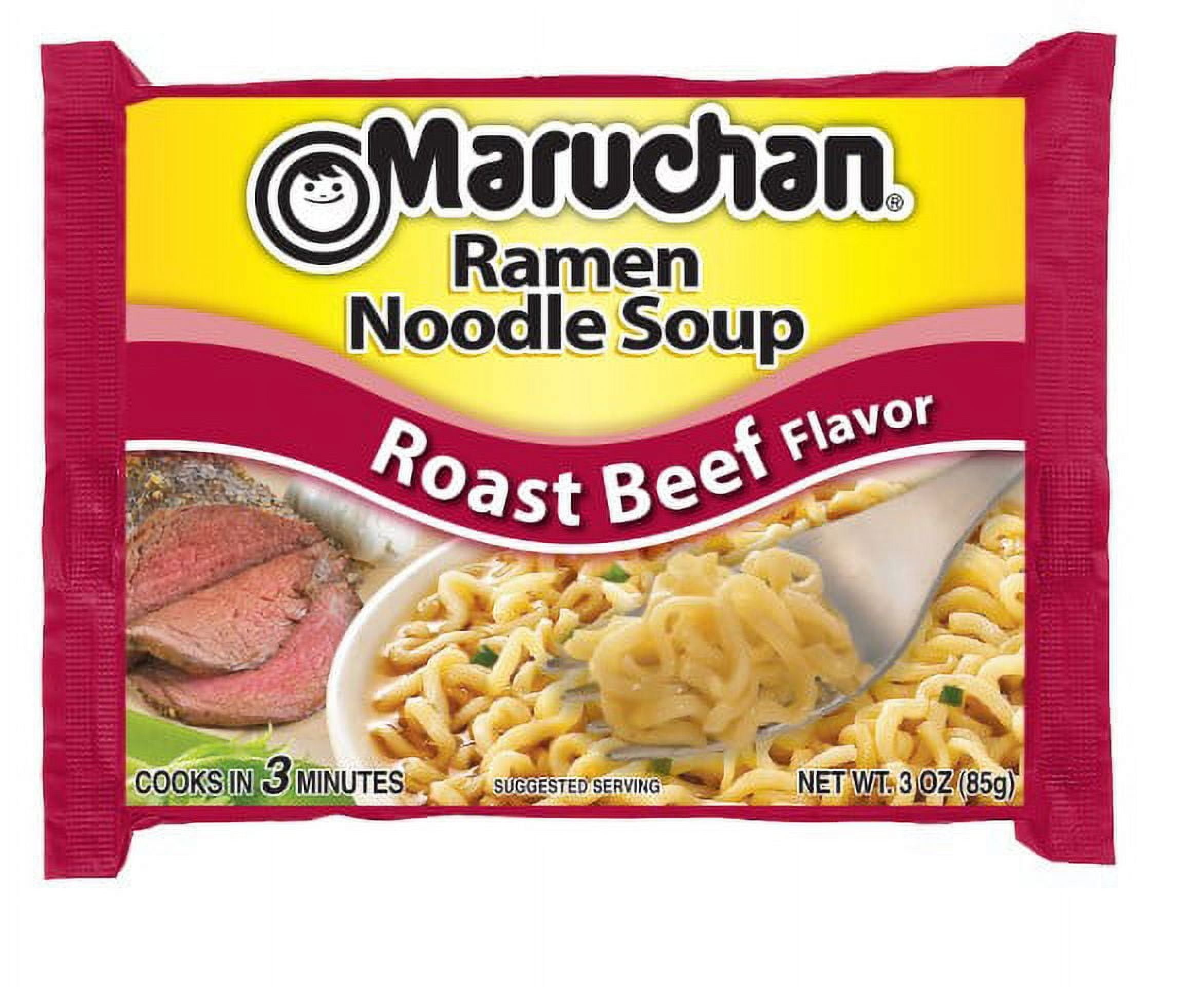 ( 3 oz, PACK OF 1 ), Maruchan Roast Beef Ramen Noodle Flavor - Walmart.com