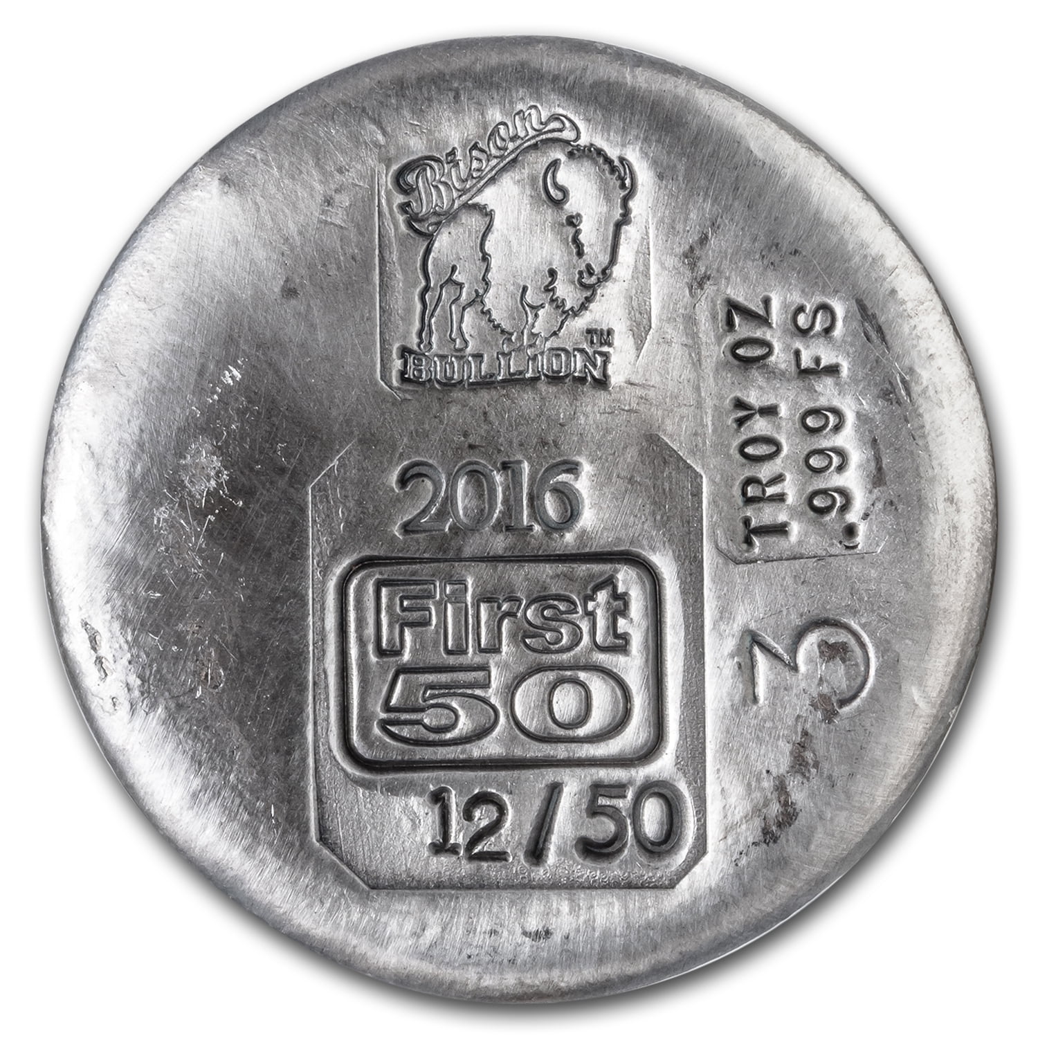 3 oz Silver Round - Bison Bullion (1st 50 Issued) - Walmart.com