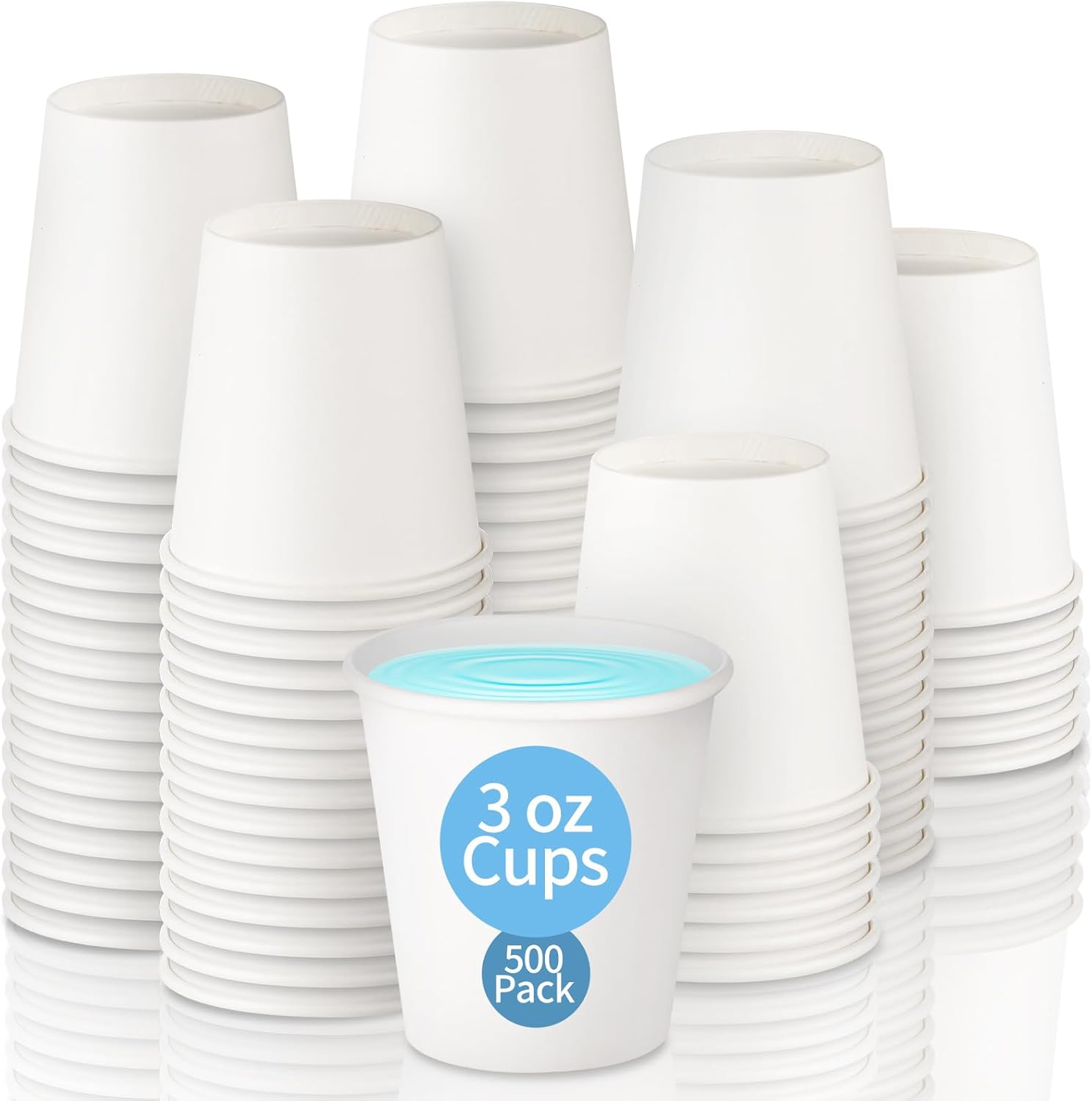3 oz Small Paper Cups Mouthwash Cups Disposable Bathroom Cups 3 OZ ...