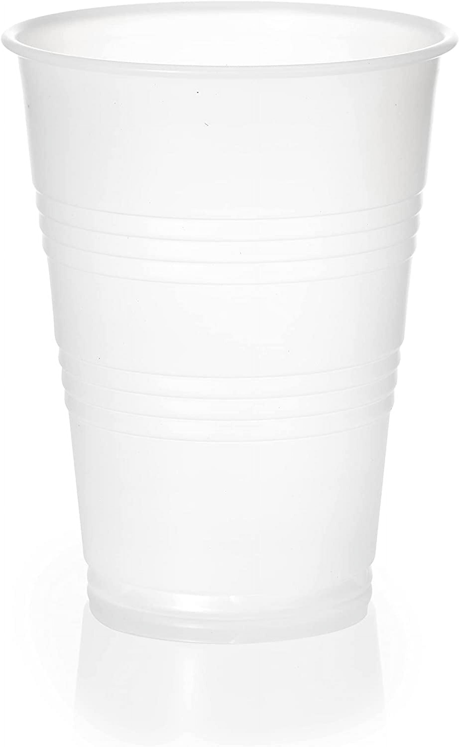 3 oz Translucent Plastic Cups - Disposable 3 Ounce Cold Drink Party ...