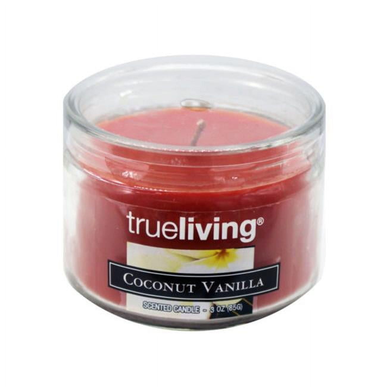 3 oz True Living Coconut Vanilla Scented Candle - Pack of 14 - Walmart.com
