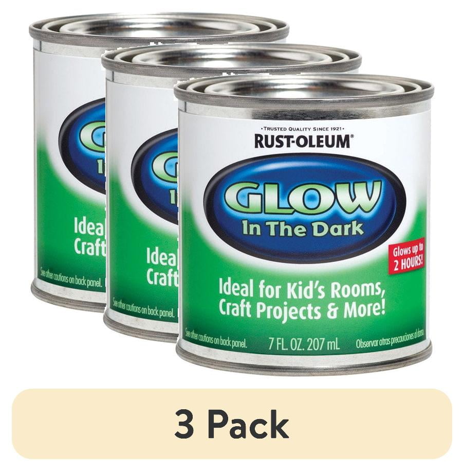 (3 pack) 1/2 pt Rust-Oleum 214945 Specialty Glow In The Dark Paint ...