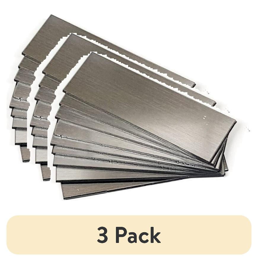 (3 pack) 1" x 3" Name Tag Badge Blanks with Magnetic Backing - 50 Pack ...