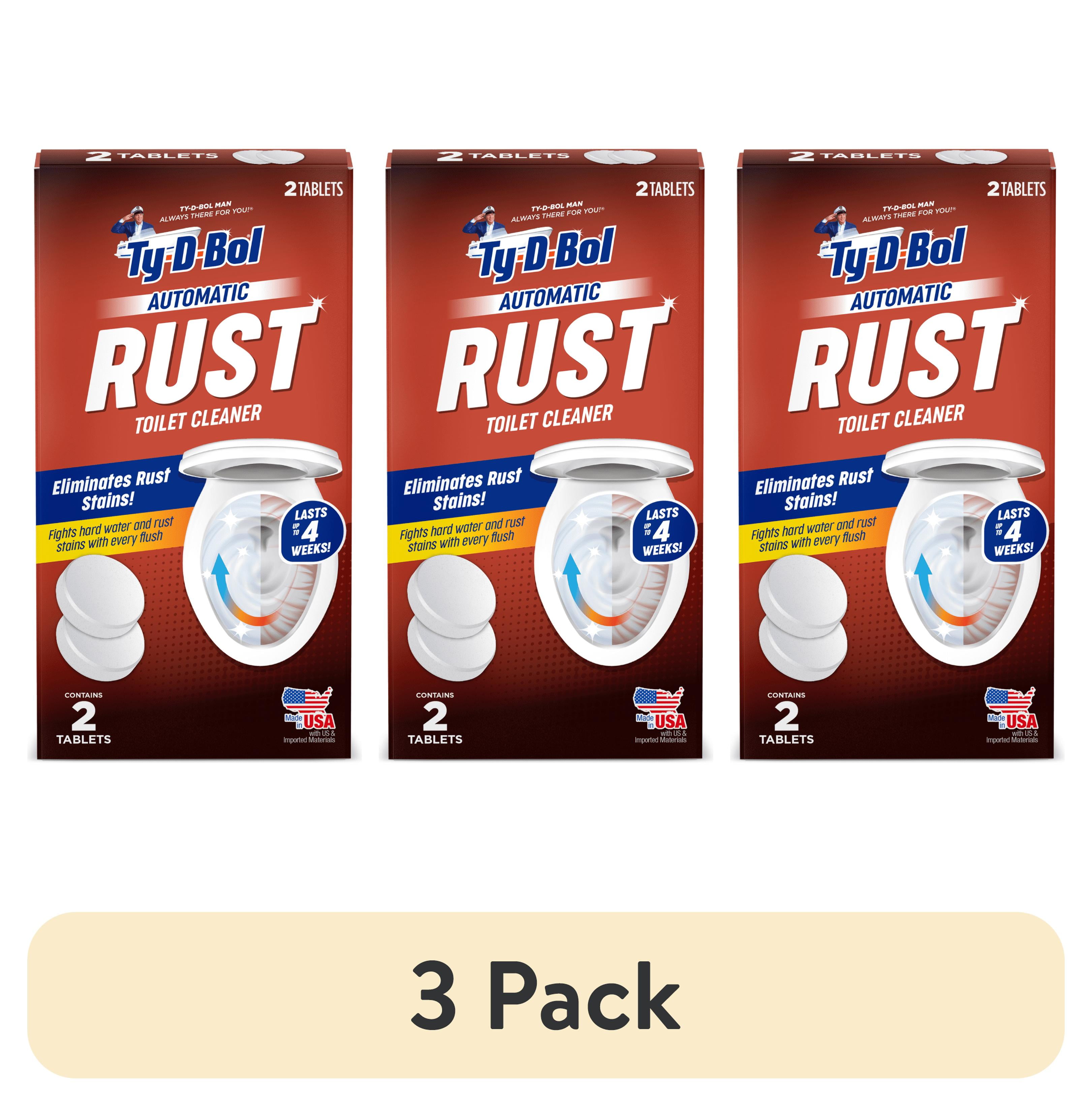 (3 pack) Ty-D-Bol Rust Automatic Toilet Bowl Cleaner Tablets, 20 Count ...