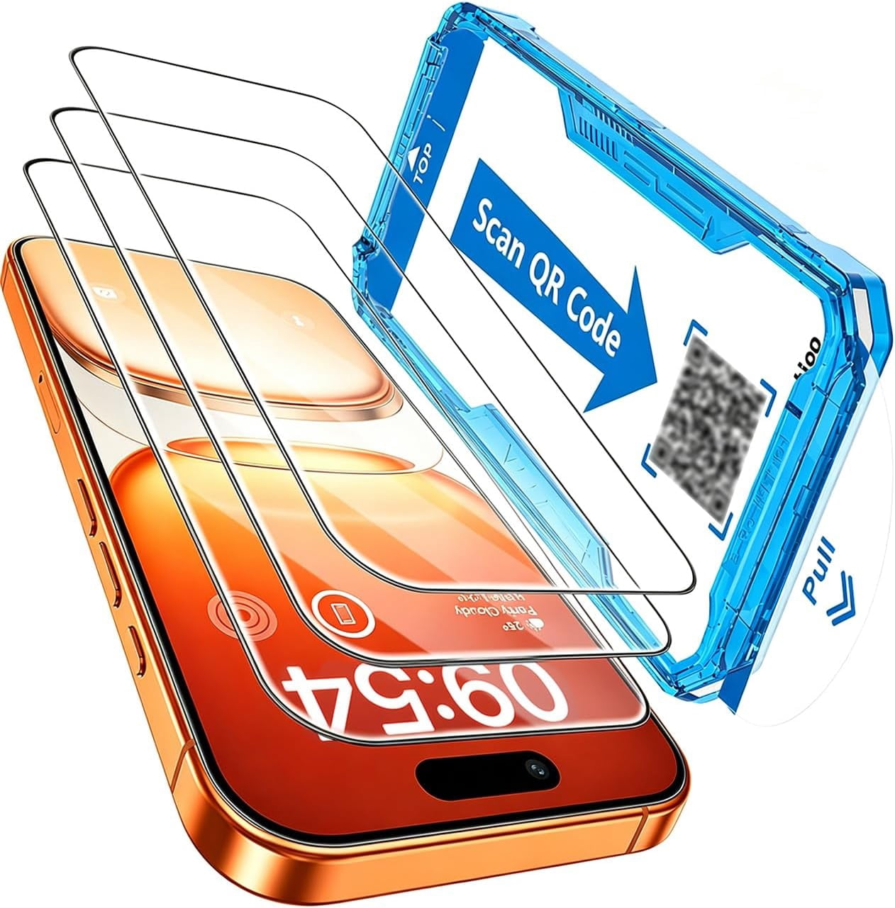 3-pack 17 screen protector 6.9 inches, [top 9H hardness][12 feet drop ...