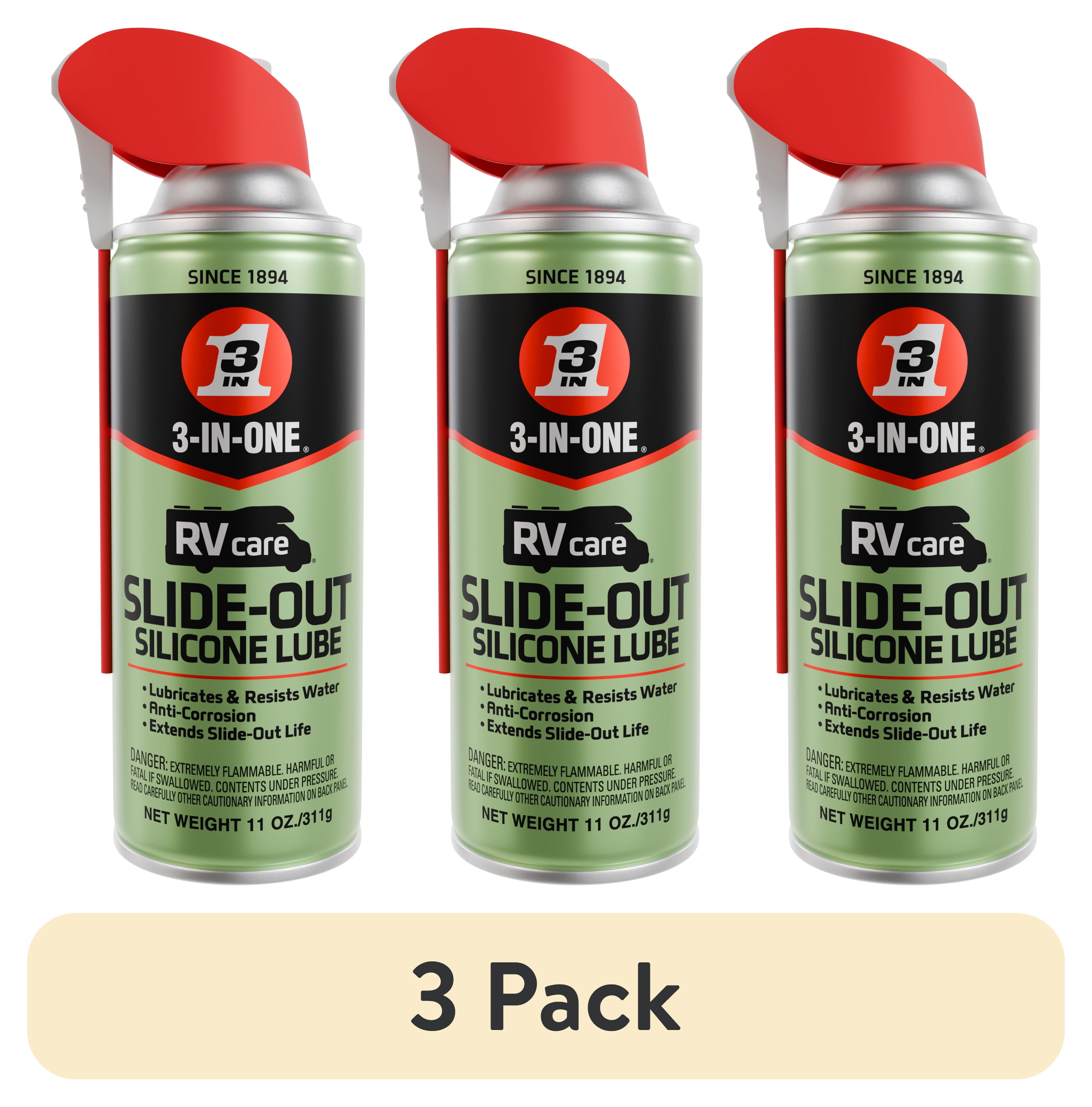 (3 pack) 3-IN-ONE RVcare Slide-Out Silicone Lubricant Spray, 11 oz Can ...