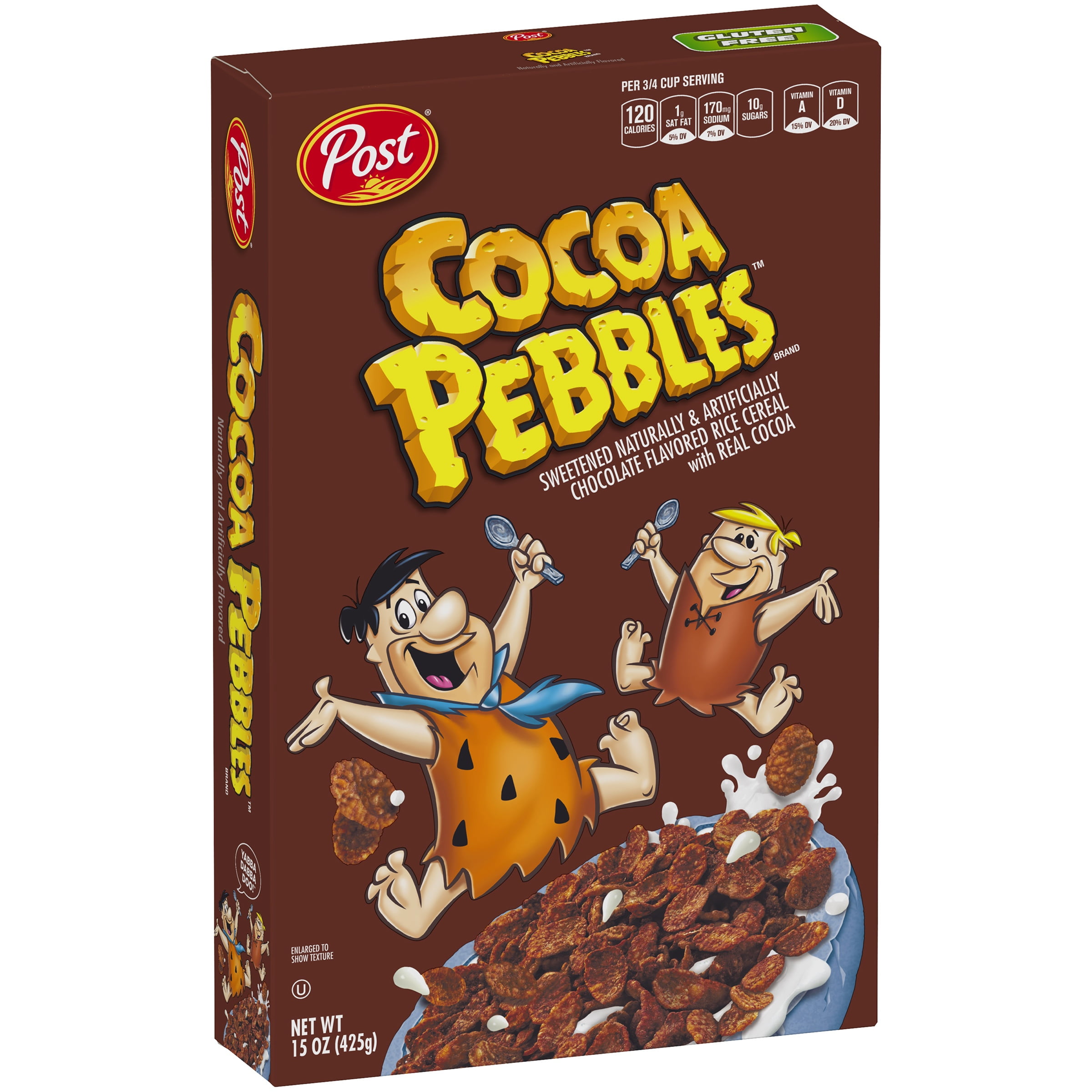 (3 pack) (3 Pack) Post Cocoa Pebbles Breakfast Cereal, Chocolate, 15 Oz ...