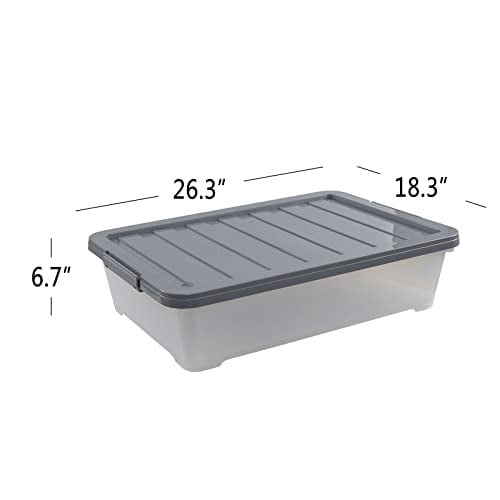 Shallow Underbed Storage Containers