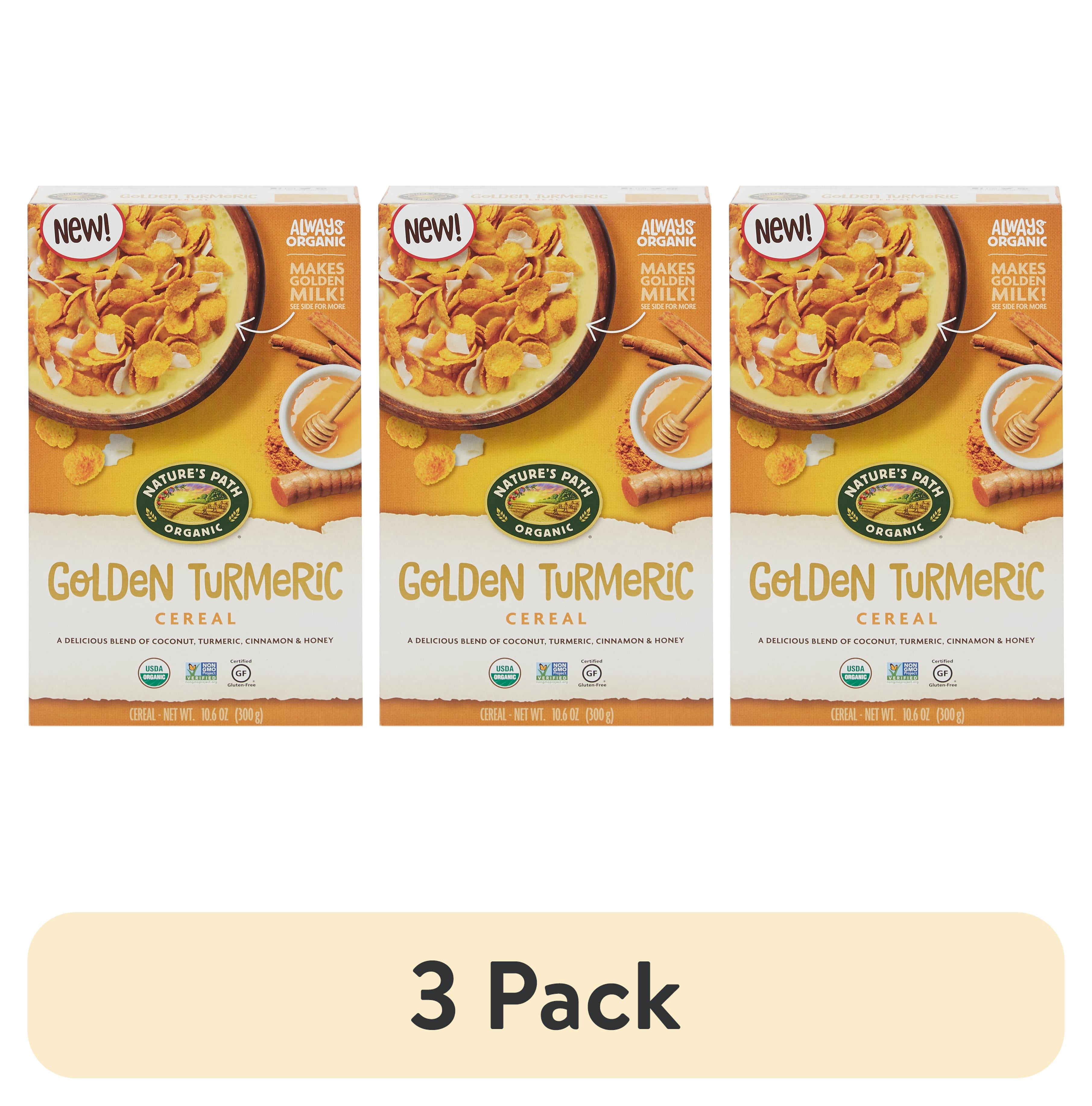 (3 pack) (6 pack) Nature's Path Organic Turmeric Cereal 10oz Box ...