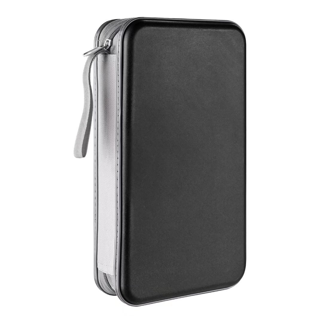 (3 pack) 80 Capacity CD Case,Portable DVD Black Hard Plastic Holder ...