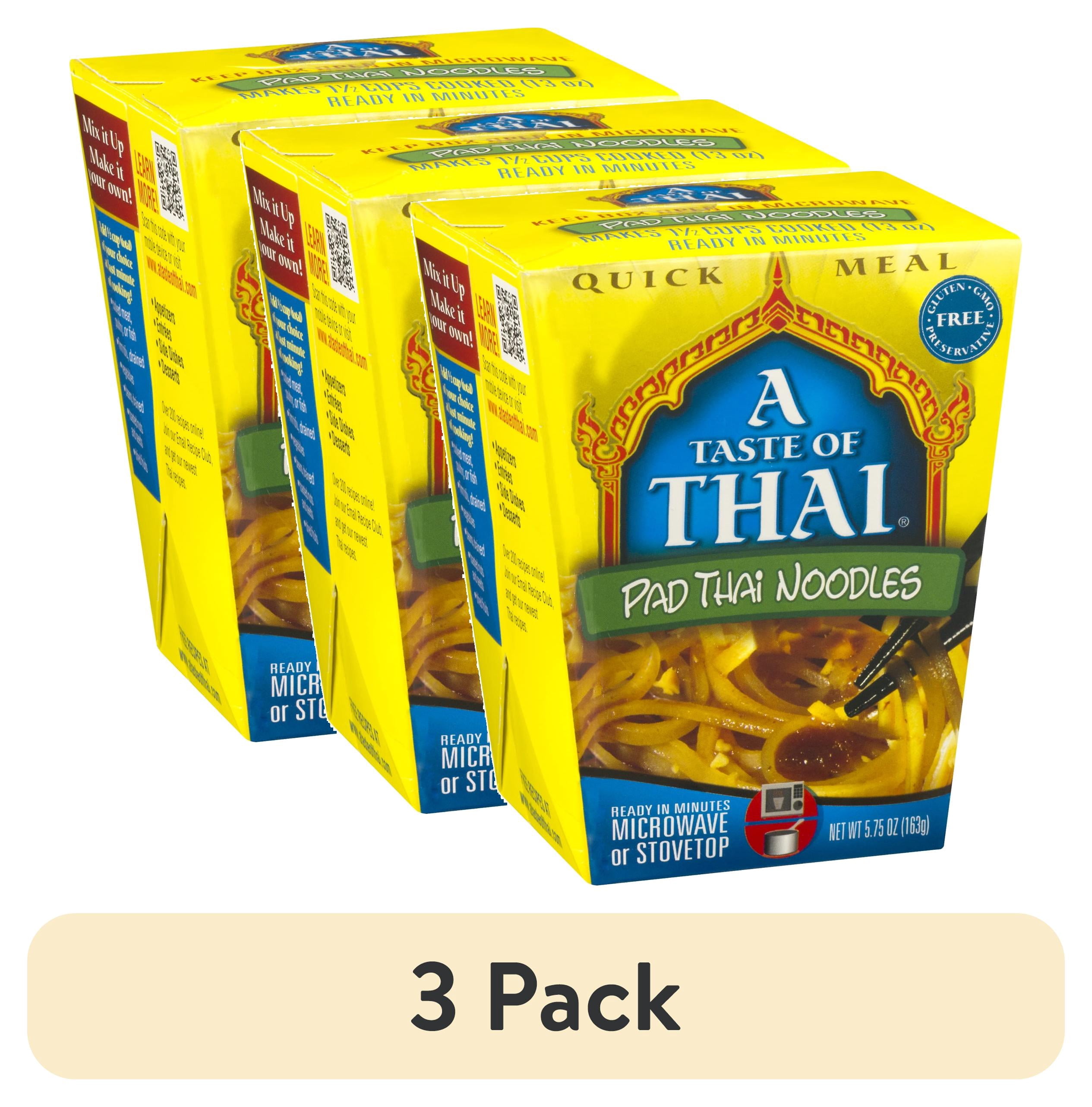 (3 pack) A Taste of Thai Noodles PAD THAI, 5.25 oz - Walmart.com