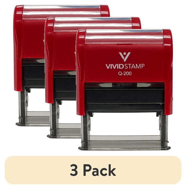 (3 pack) ACCEPTED / REJECTED By Date Self Inking Rubber Stamp - 2 PACK ...