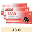 (3 pack) ACCO Binder Clips, Medium, 12 Count, Black (A7072050 ...