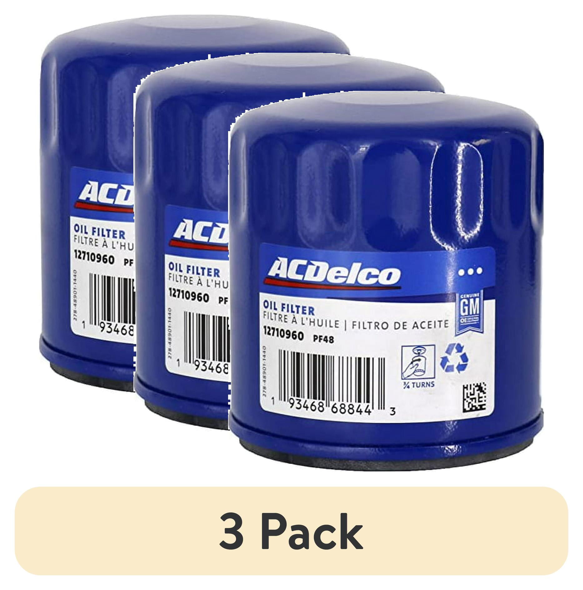 (3 pack) ACDelco PF48 Original Equipment Professional Engine Oil Filter ...