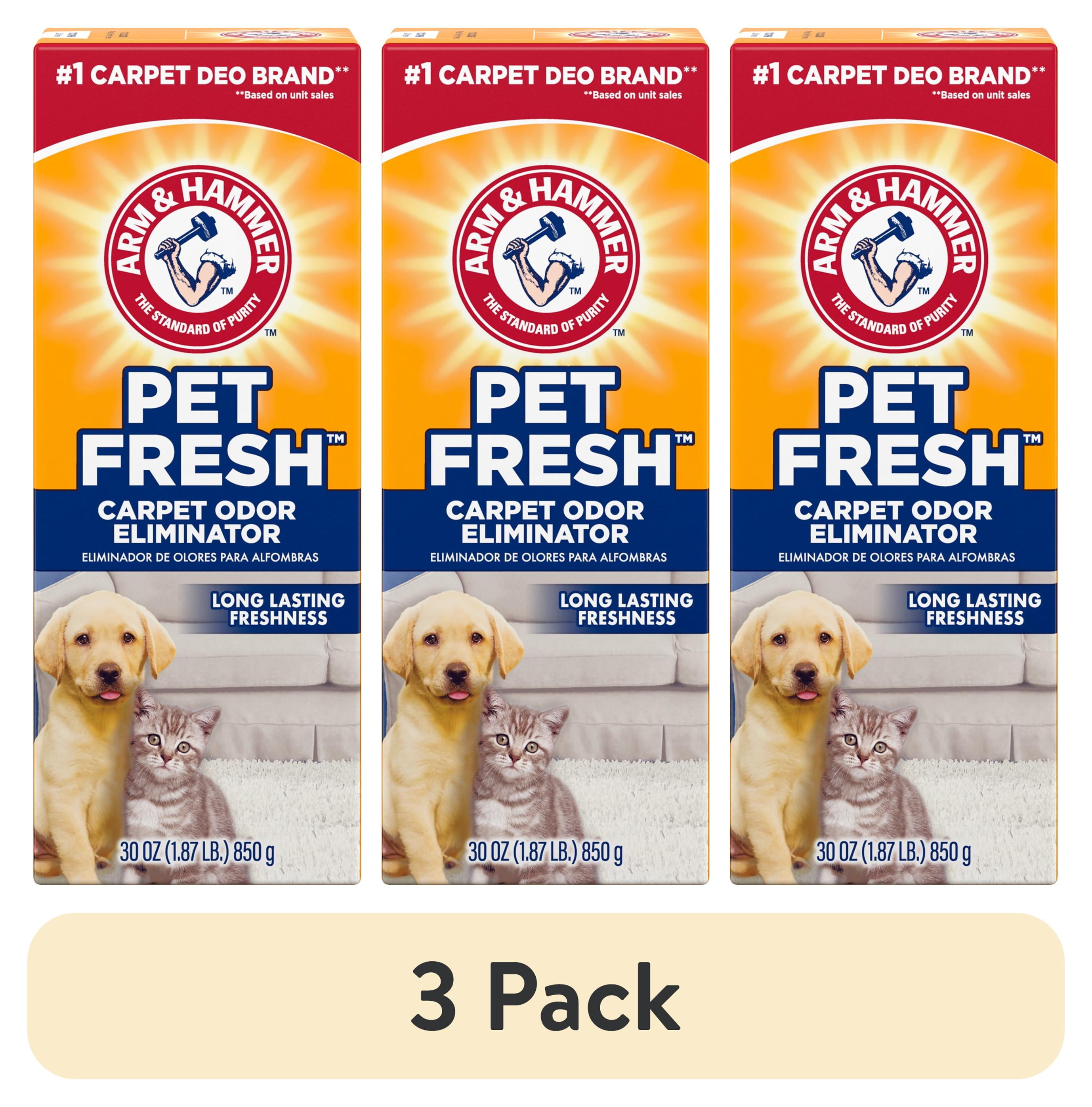(3 pack) ARM & HAMMER Pet Fresh Odor Eliminating Deodorizing Carpet ...