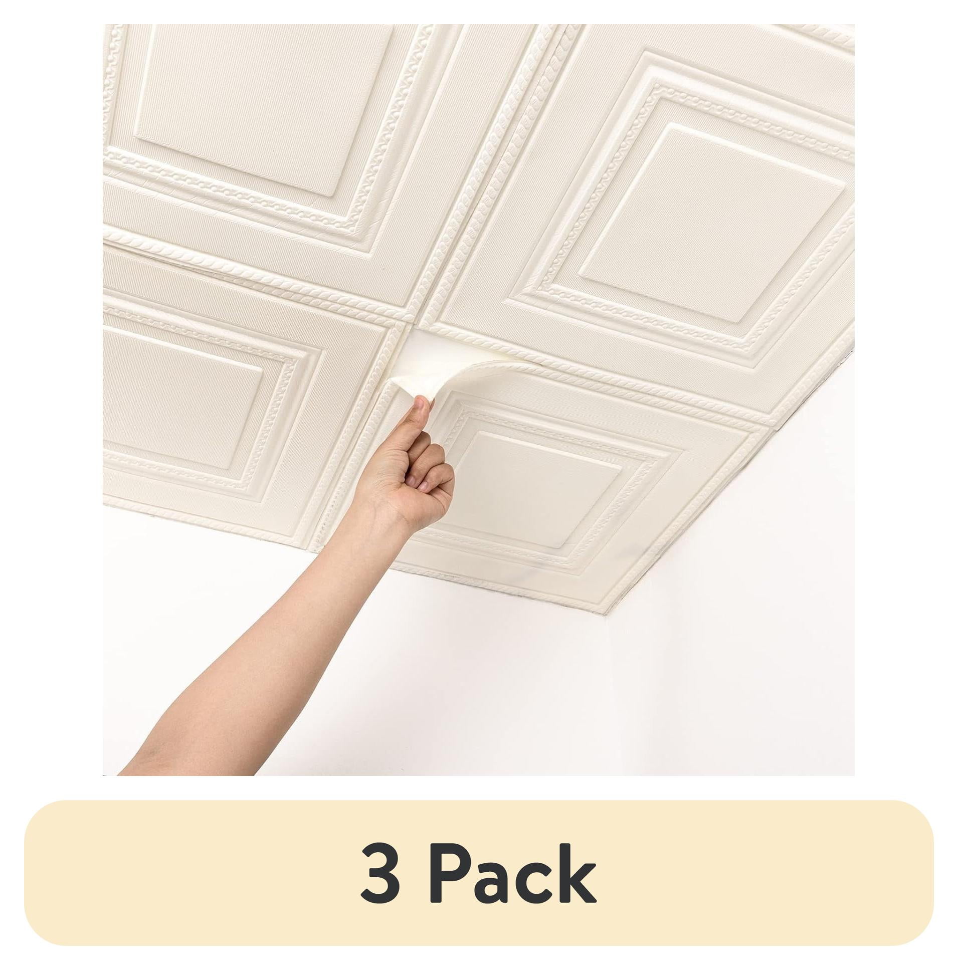 (3 pack) Abyssaly Peel and Stick Ceiling Tiles, 16 Pack, Covered 21 Sq ...