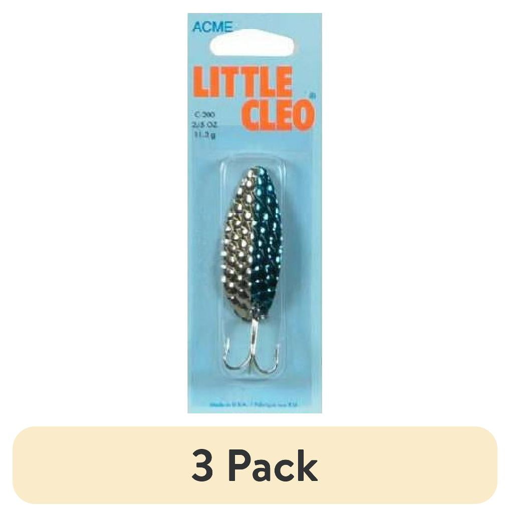 Acme Tackle Little Cleo Fishing Lure 3 Pack 2/5 oz Hammered Spoon Hump ...