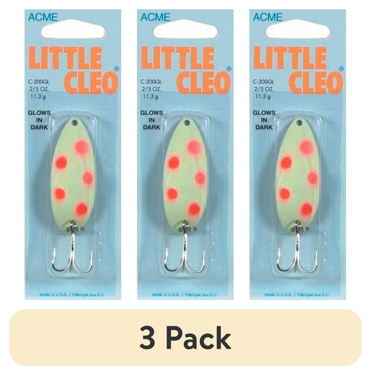 Acme Tackle Little Cleo Fishing Spoon - Orange Dots 2/5 oz - Walmart.com