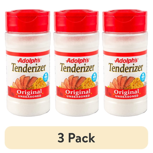 (3 pack) Adolph's Unseasoned Tenderizer, 3.5 oz Bottle - Walmart ...