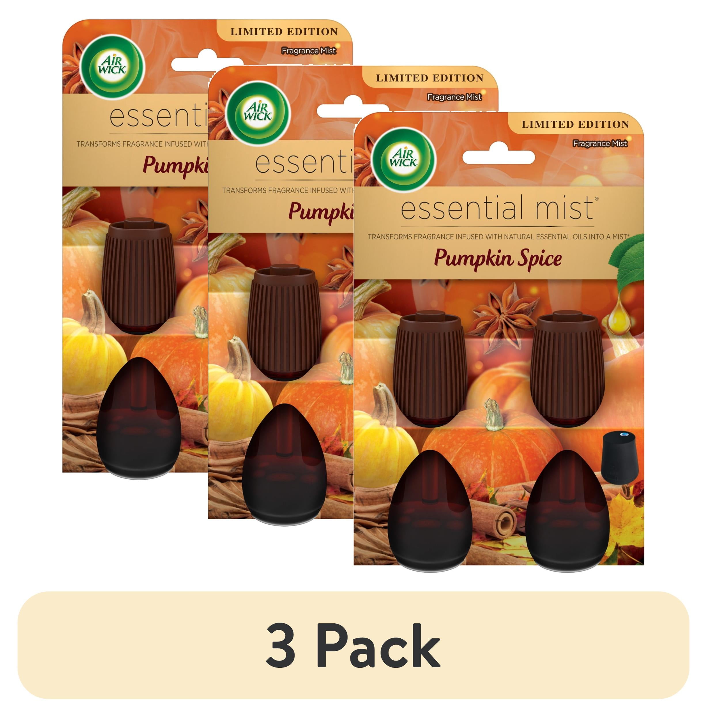 (3 pack) Air Wick Essential Mist Diffuser Air Freshener Refills, Fall ...