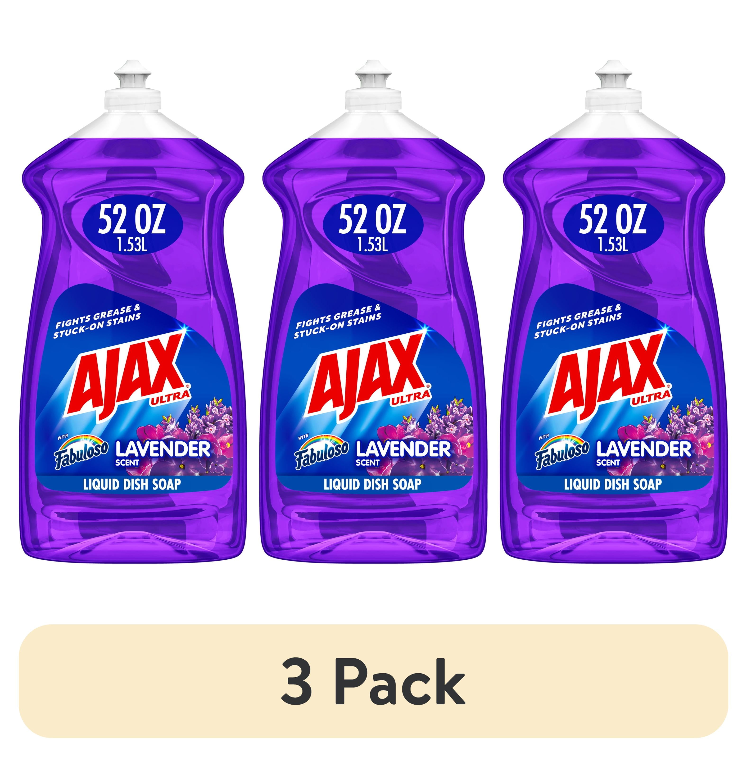 (3 pack) Ajax Ultra Liquid Dish Soap with Fabuloso, Lavender Scent ...