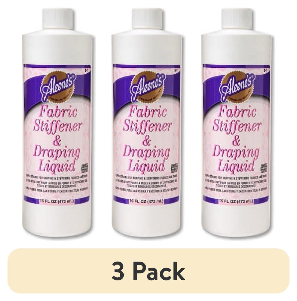 (3 pack) Aleene's Fabric Stiffener & Draping Liquid-16oz - Walmart.com