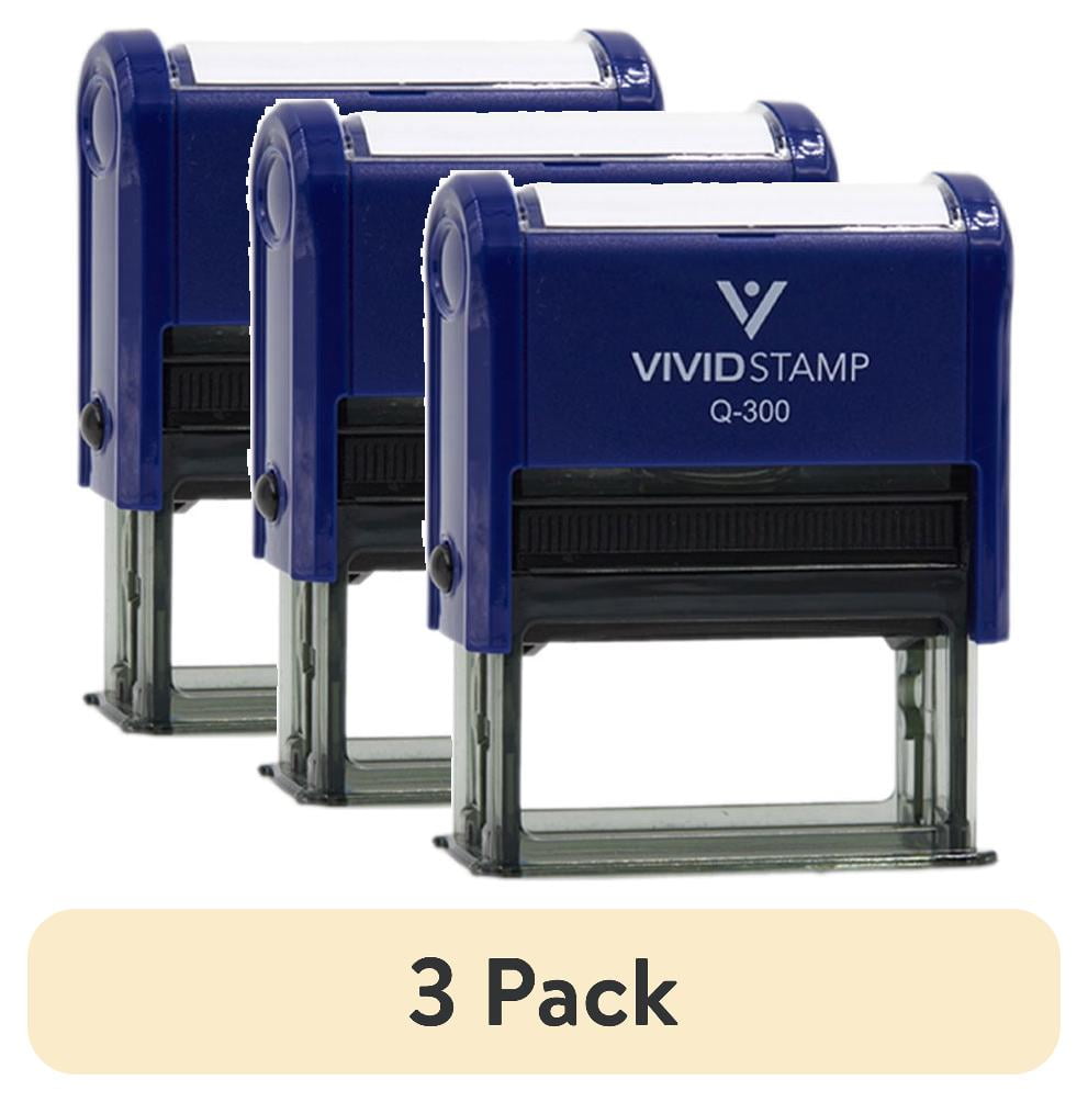 (3 pack) All Quality Made With 100% Recycled Materials Self-Inking ...