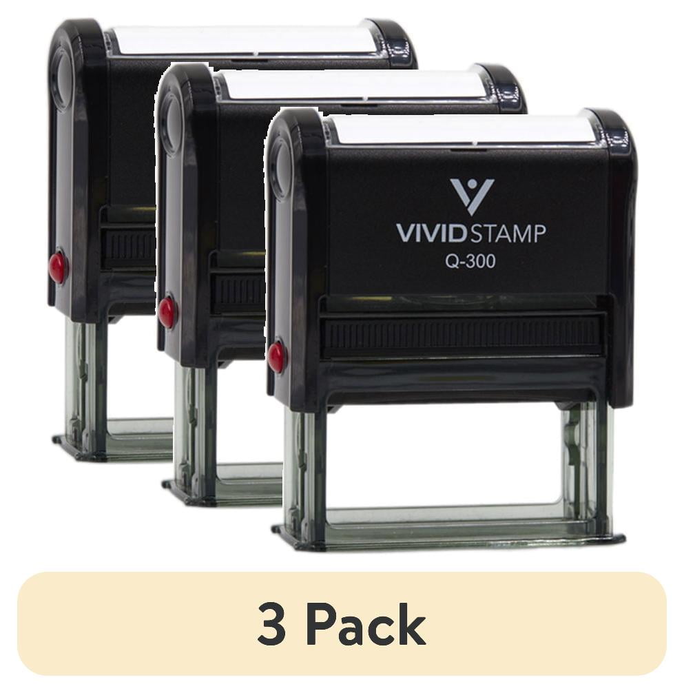 (3 pack) All Quality Quality Assured Self-Inking Rubber Stamp ...