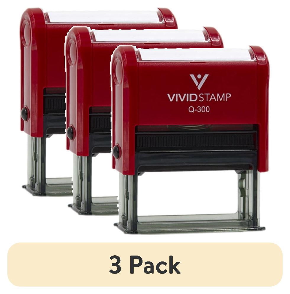 (3 pack) All Quality Quality Assured Self-Inking Rubber Stamp ...