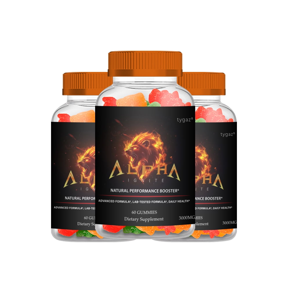 (3 pack) AlphaIgnite - Alpha Ignite Gummy For Men - Walmart.com