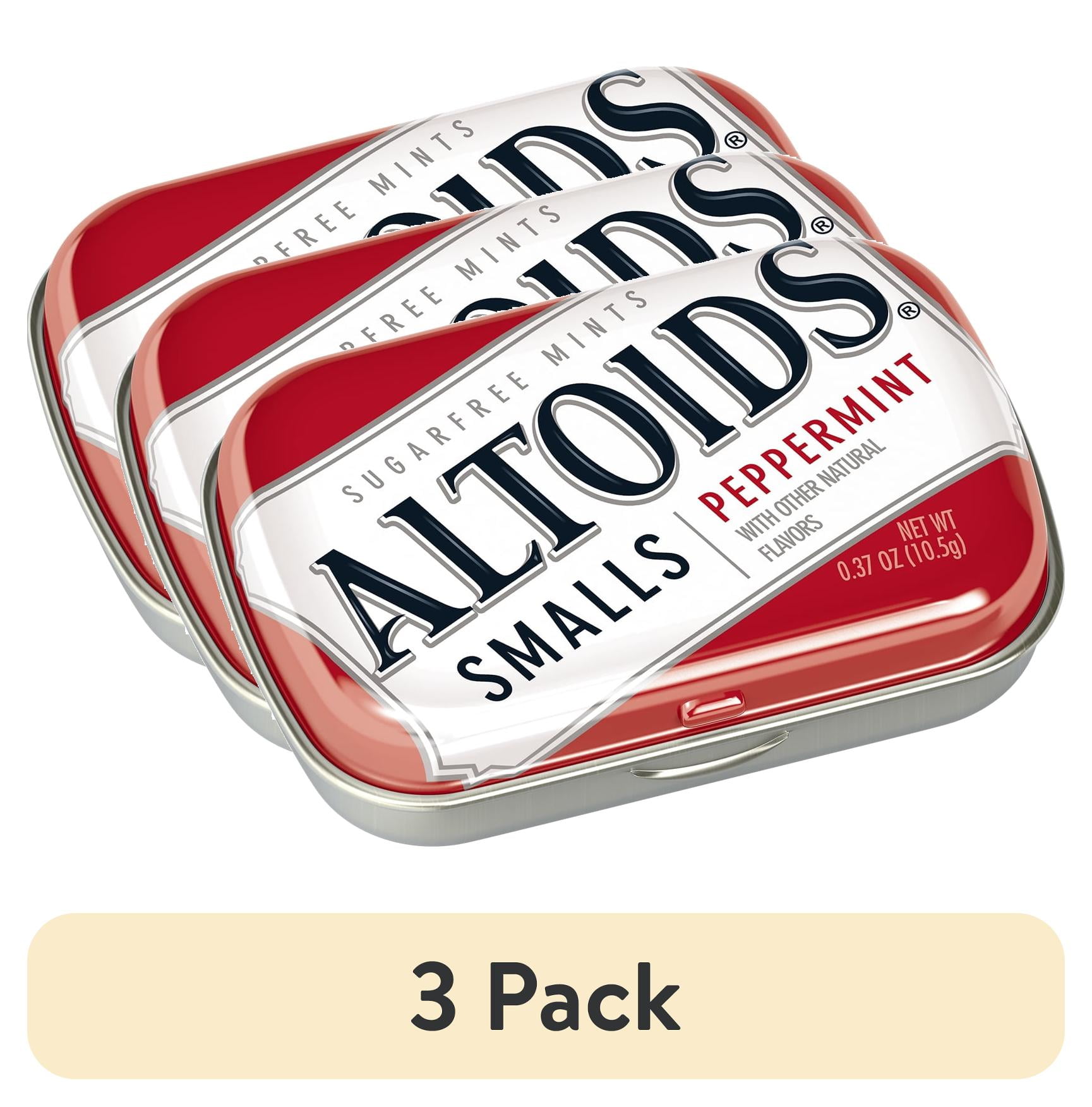 (3 pack) Altoids Smalls Peppermint Sugar Free Mints Single Pack, 0.37 ...