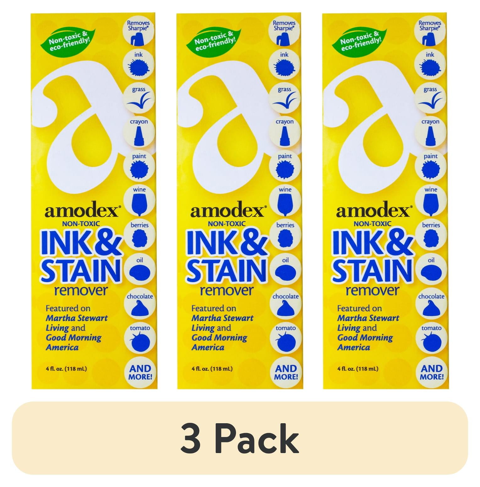 (3 pack) Amodex Ink & Stain Remover-4 oz - Walmart.com