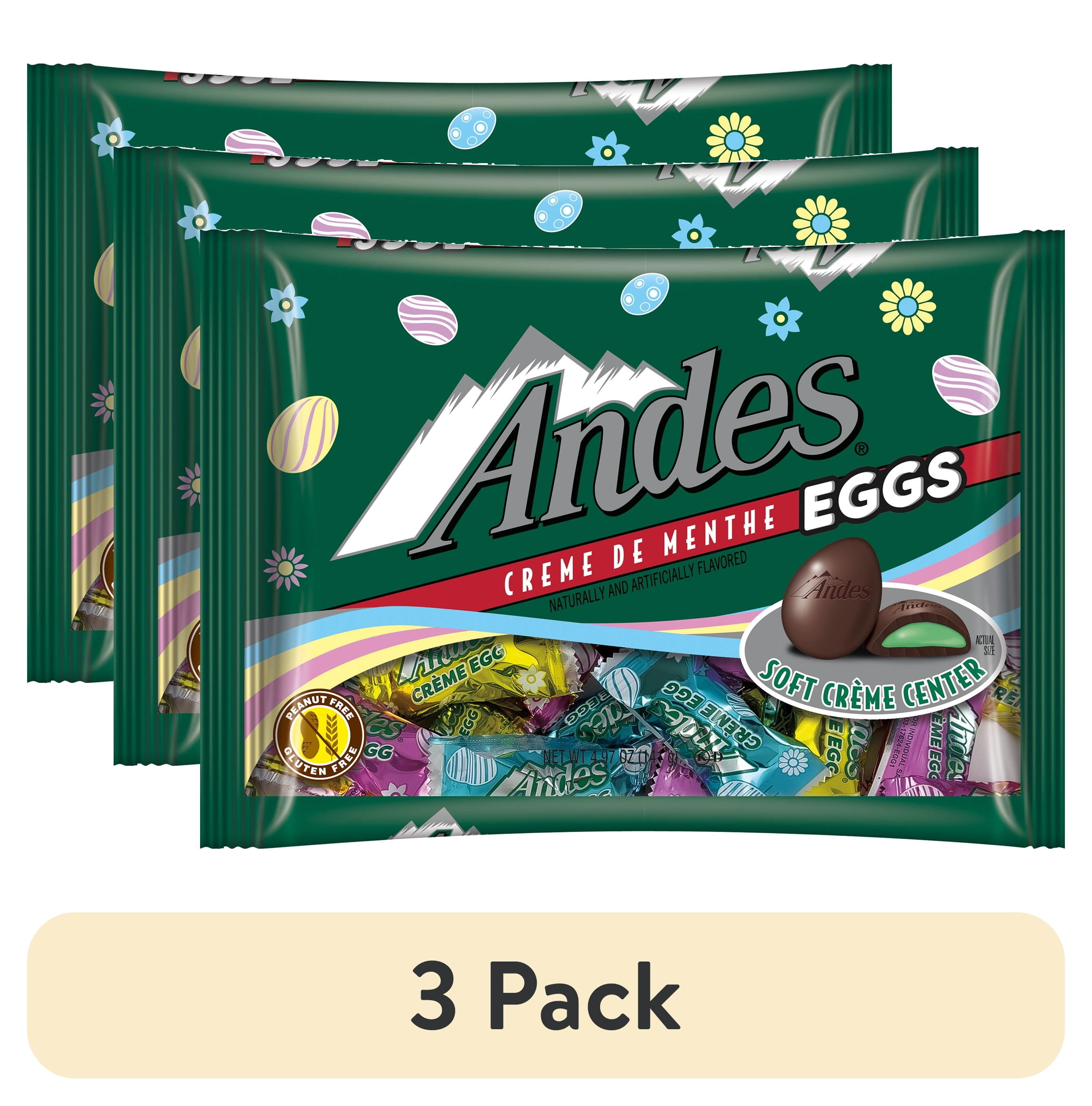 (3 pack) Andes Crème de Menthe, Chocolate Mint Wrapped Eggs, 4.97 o ...