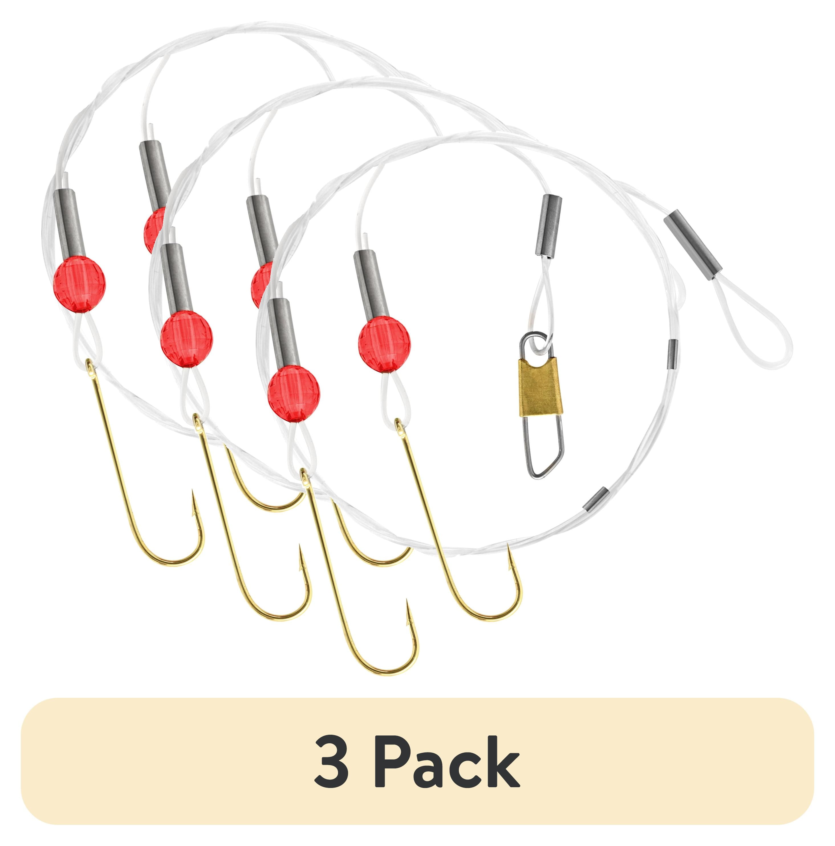 (3 pack) Apex AP-PBR-13 Ap Perch Bead Rig Red, Fishing Rigs - Walmart.com