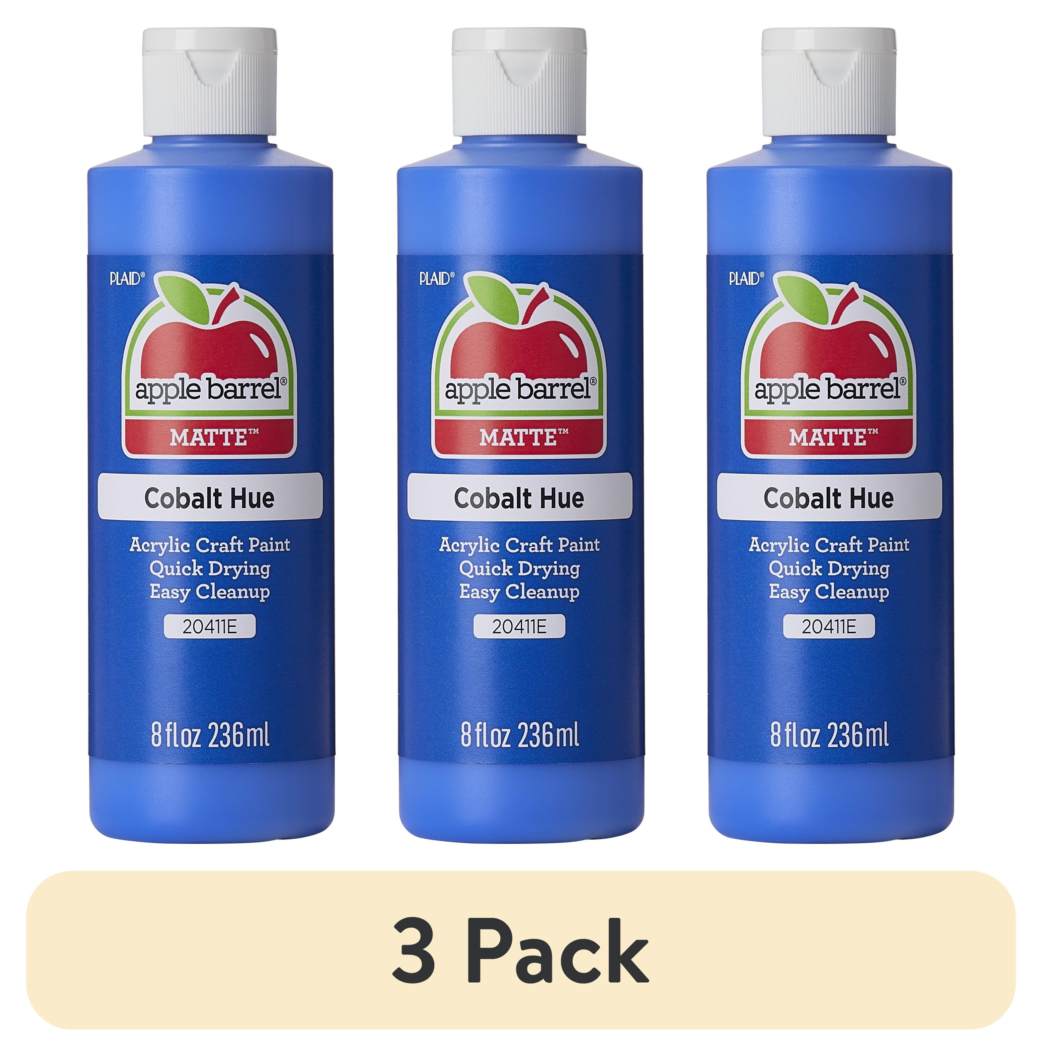 (3 pack) Apple Barrel 20411E Acrylic Craft Paint, Matte Finish, Cobalt ...