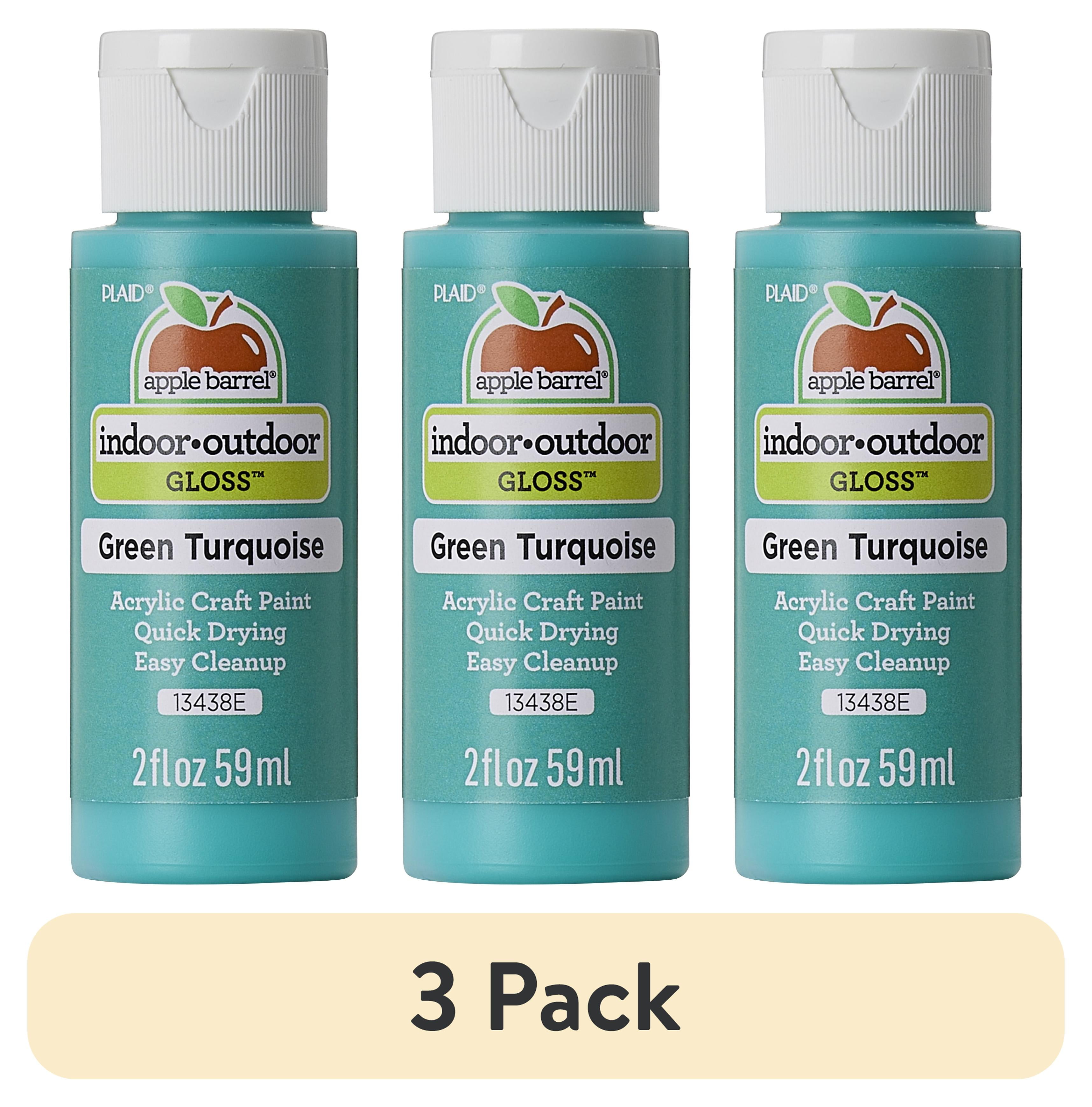 (3 pack) Apple Barrel Acrylic Craft Paint, Gloss Finish, Green ...