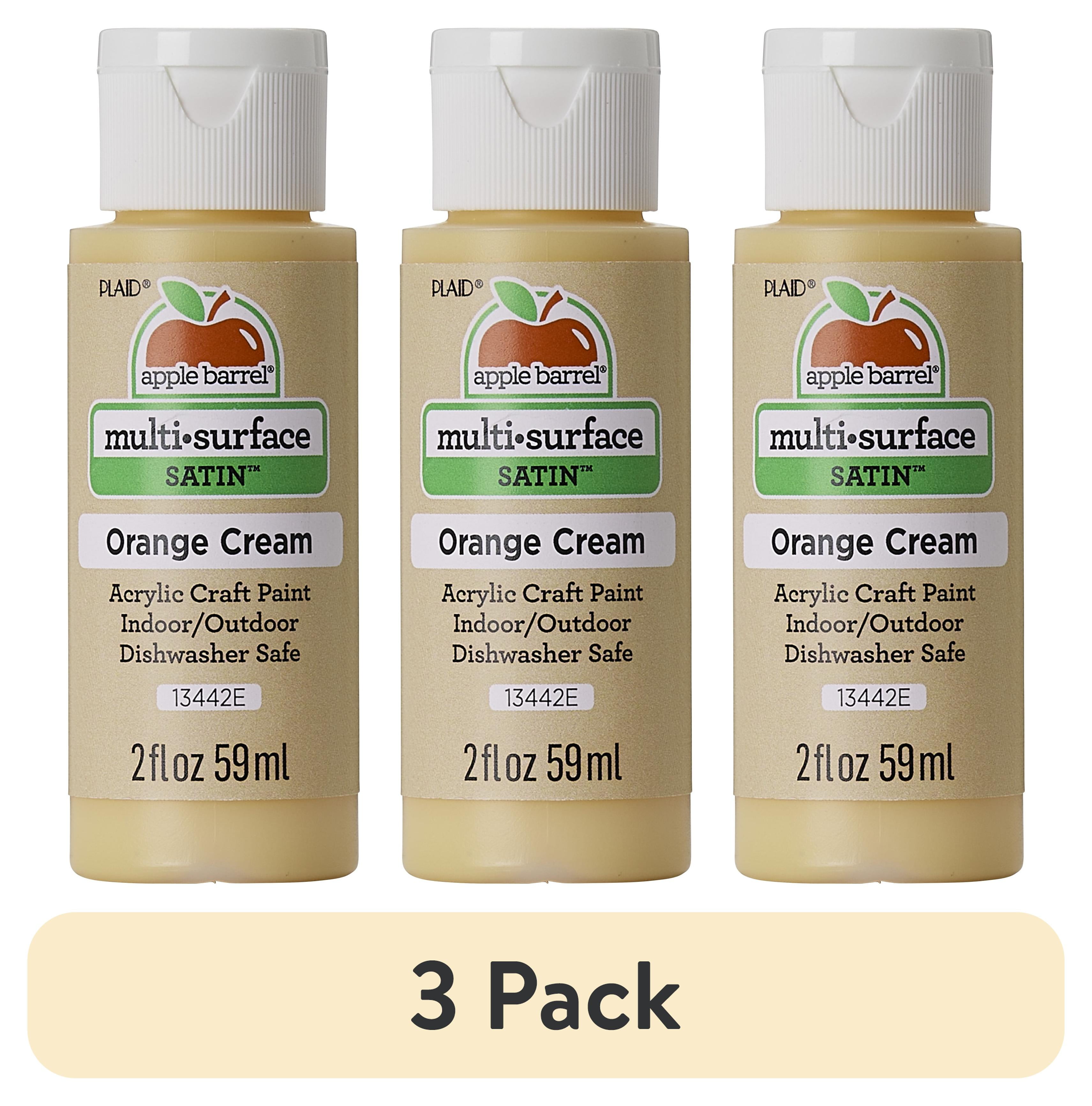 (3 pack) Apple Barrel Multi-Surface Acrylic Craft Paint, Satin Finish ...