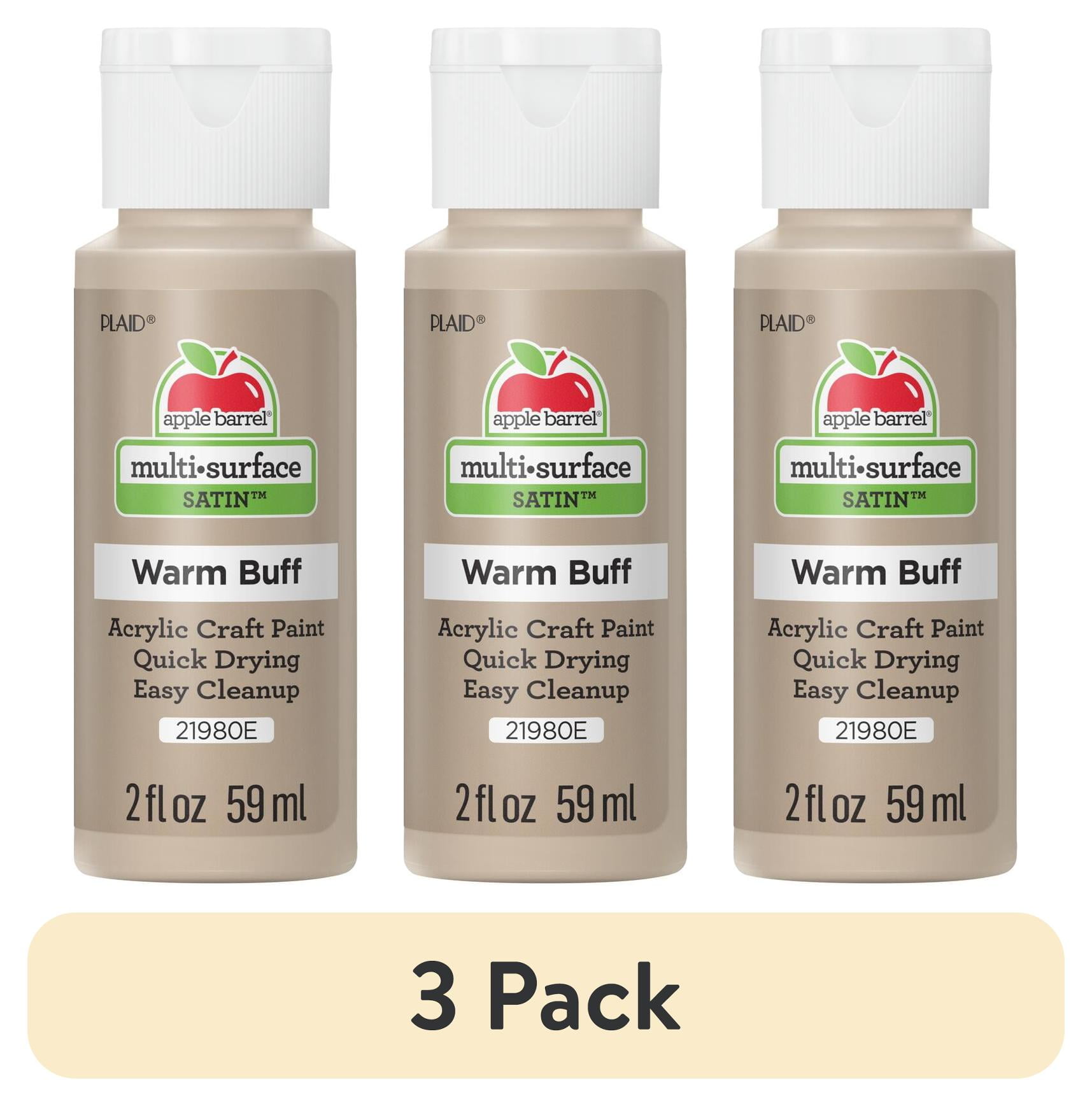 (3 pack) Apple Barrel Multi-Surface Acrylic Craft Paint, Satin Finish ...