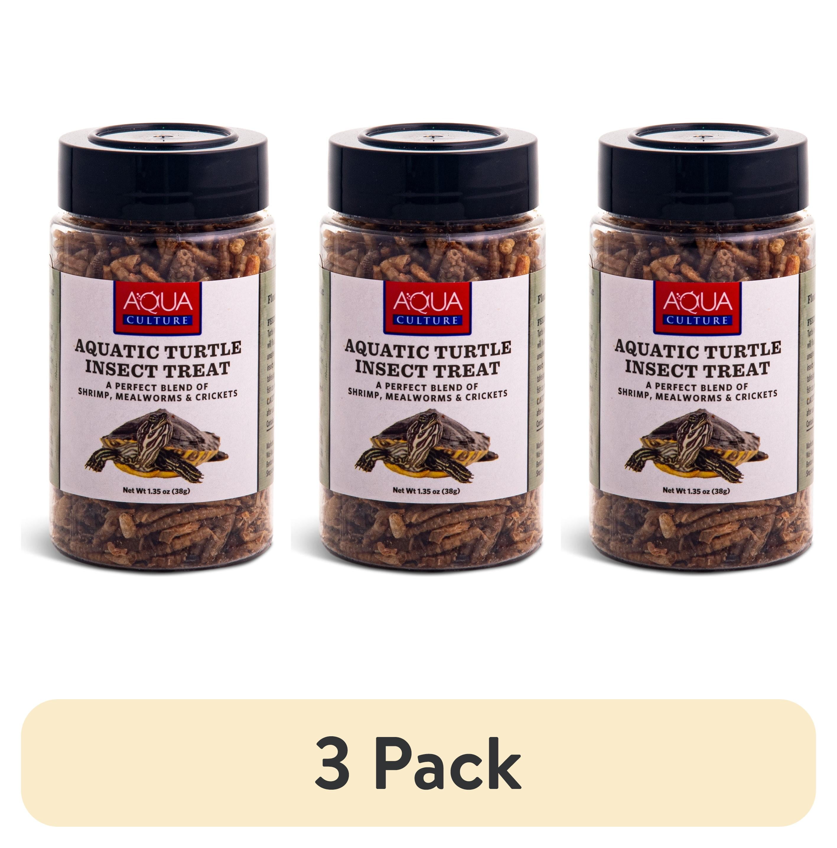 (3 pack) Aqua Culture Aquatic Turtle Insect Mix Treat 1.3 oz Can ...